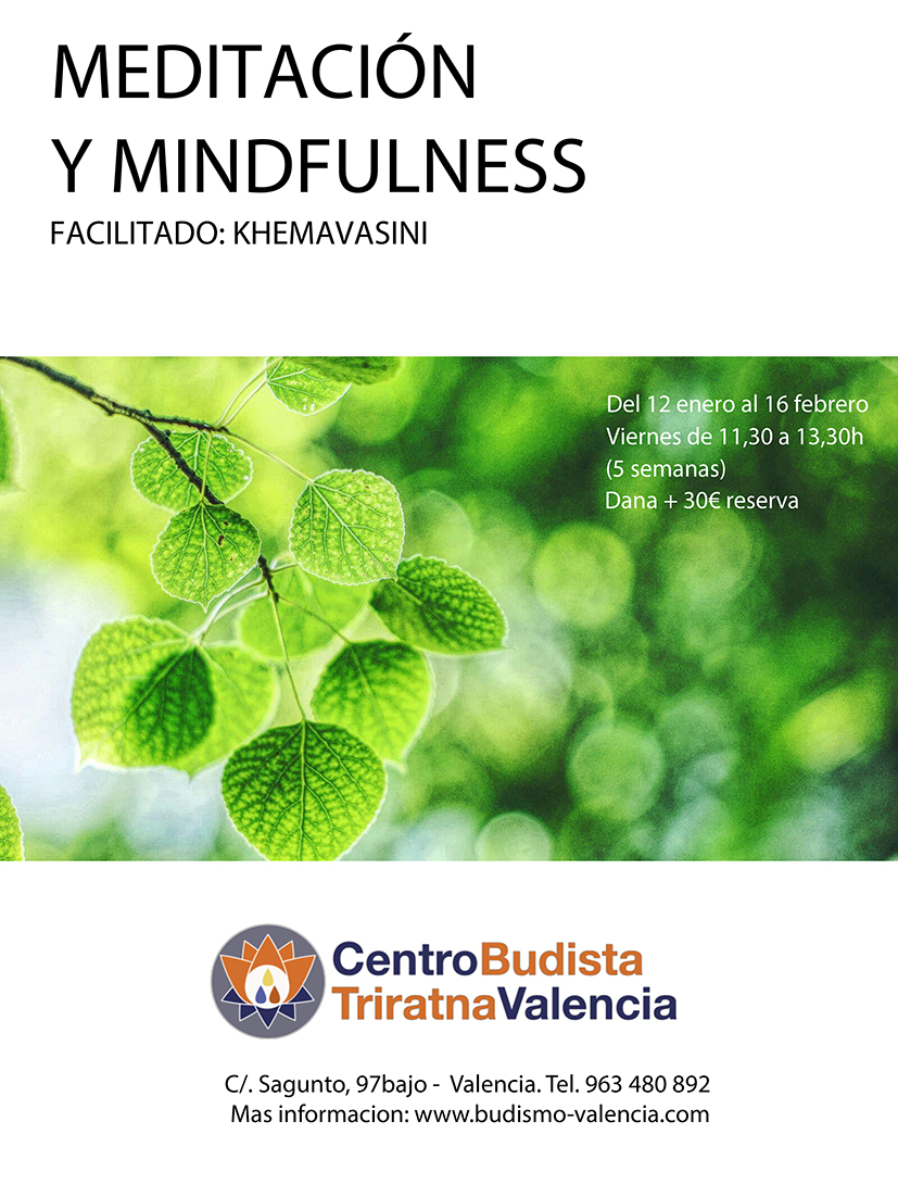 Mindfulness y Meditación por la mañana | Centro Budista de Valencia Mindfulness y Meditación por la mañana | Centro Budista de Valencia